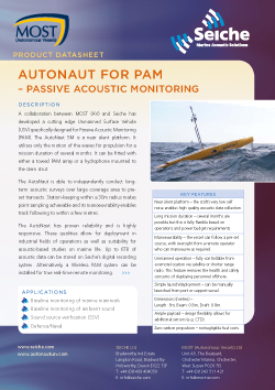 Seiche | Developing Marine Technology | AutoNaut USV Unmanned PAM