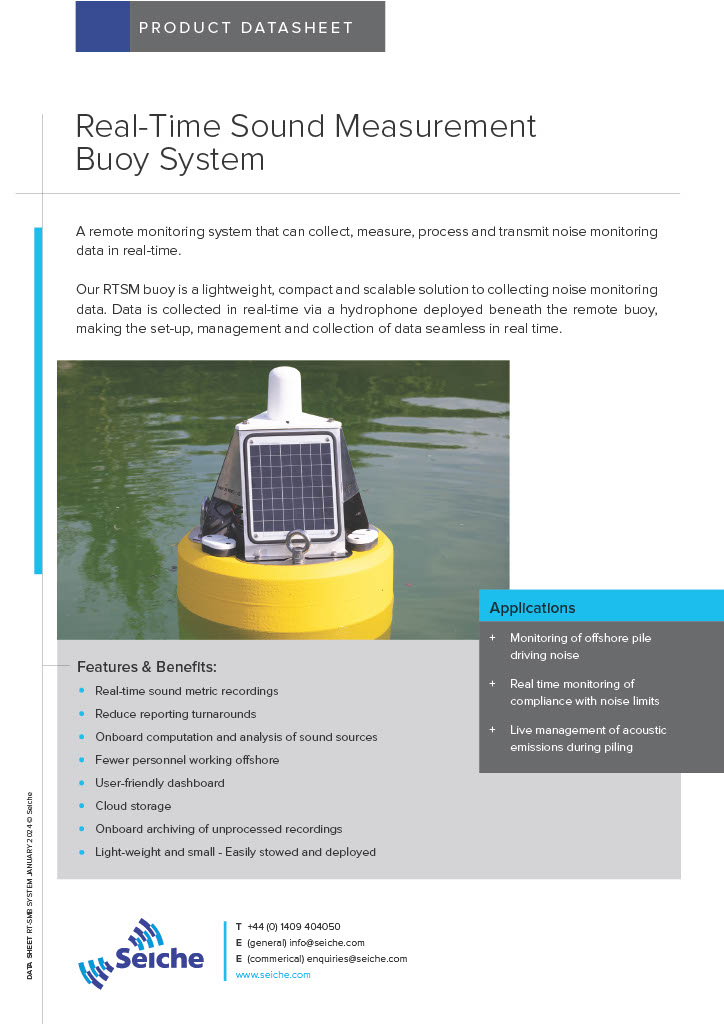 Real-Time Sound Measurement Buoy - Seiche